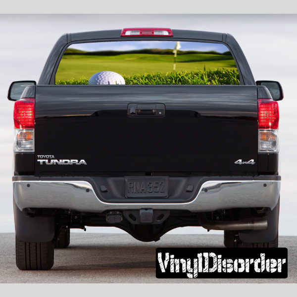 Sports Golf Rear Window View Through Graphic Og002