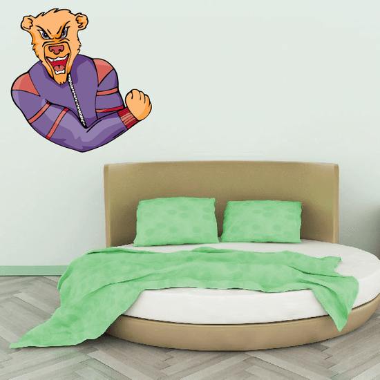 Sports Mascot Wall Decal - Vinyl Sticker - Car Sticker - Die Cut ...