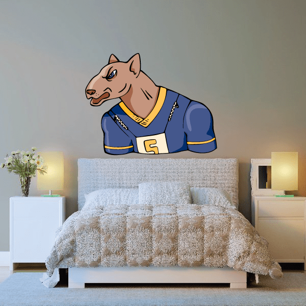 Sports Mascot Wall Decal - Vinyl Sticker - Car Sticker - Die Cut ...