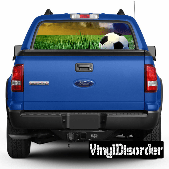 Sports Soccer Rear Window View Through Graphic Og003