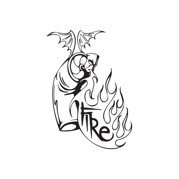 Spray Paint Can Dragon Decal