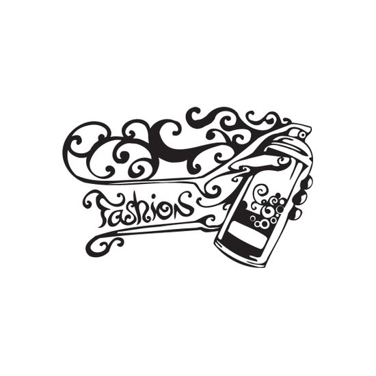 Spray Paint Can Fashions Decal