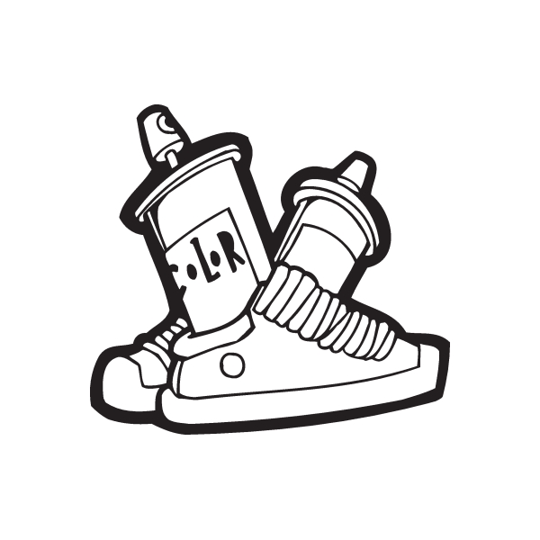 Graffiti Spray Can Coloring Pages