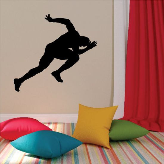 Sprinting Male Runner Decal