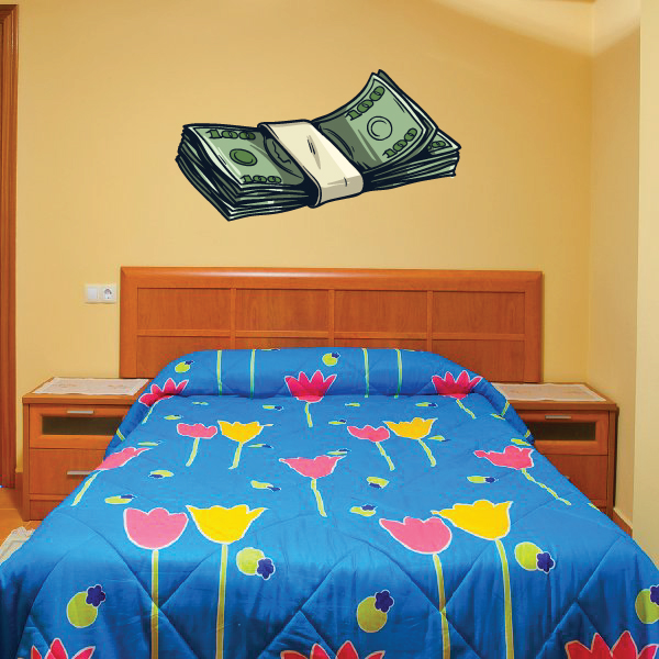 Stack of Cash Money Sticker