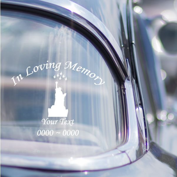 Statue of Liberty Custom In Loving Memory Decal