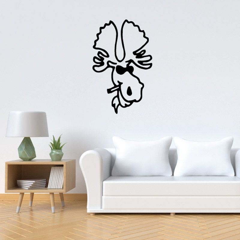 Suave Moose with Cigarette Decal