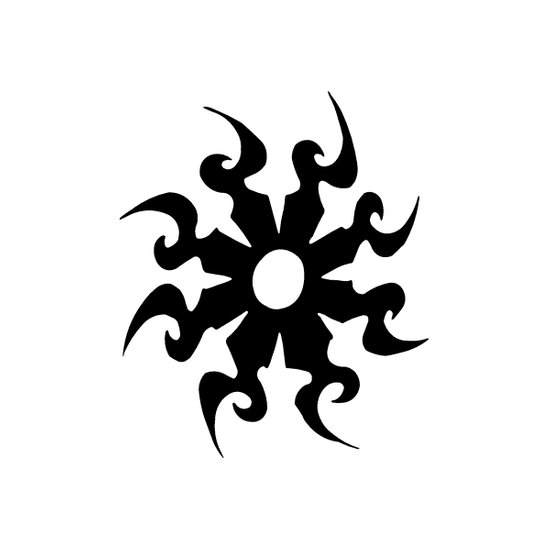 Sun Wall Decal - Vinyl Decal - Car Decal - CF024