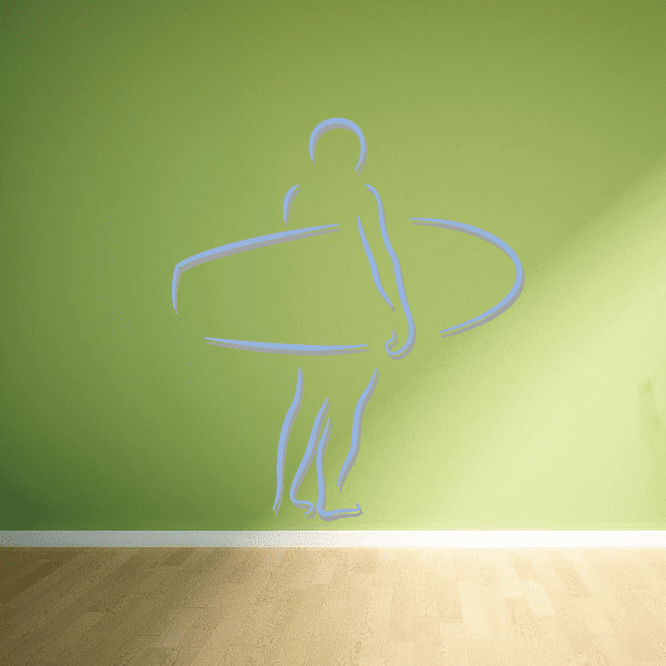Surfing Wall Decal - Vinyl Sticker - Car Sticker - Die Cut Sticker ...