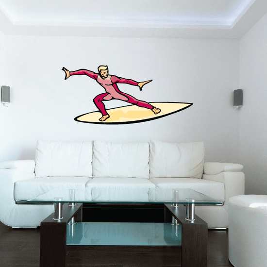 Surfing Wall Decal - Vinyl Sticker - Car Sticker - Die Cut Sticker ...