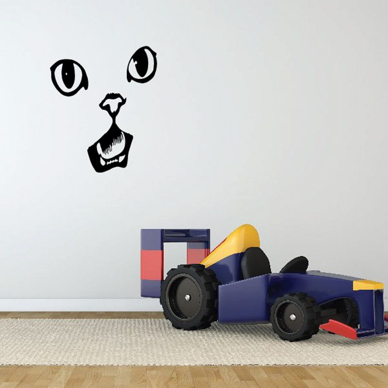 Surprised Cat Face Decal