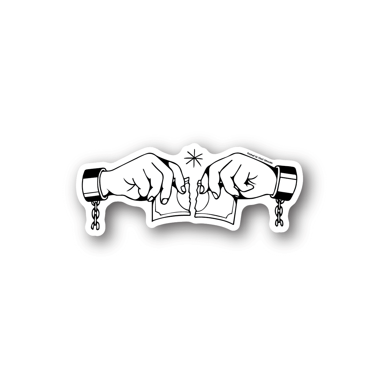 Tearing Up Money Sticker