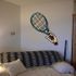 Tennis Racket Wall Decal - Vinyl Car Sticker - Uscolor007