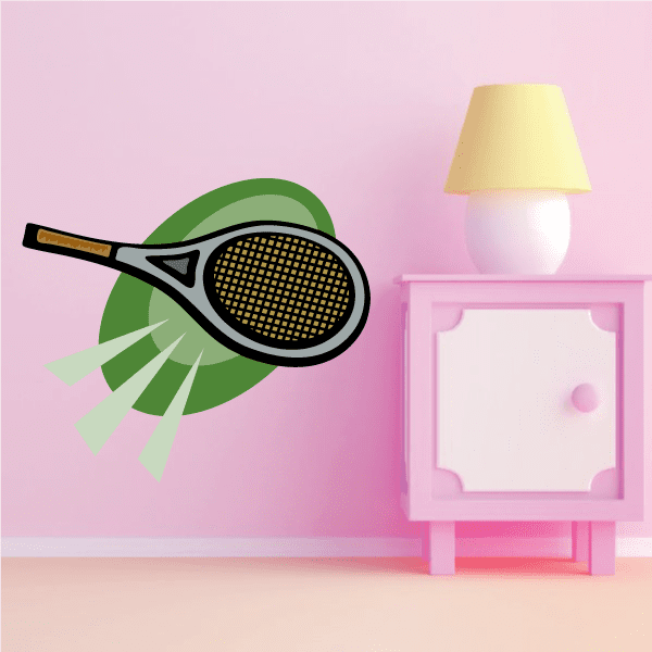 Tennis Racquet Wall Decal - Vinyl Sticker - Car Sticker - Die Cut ...