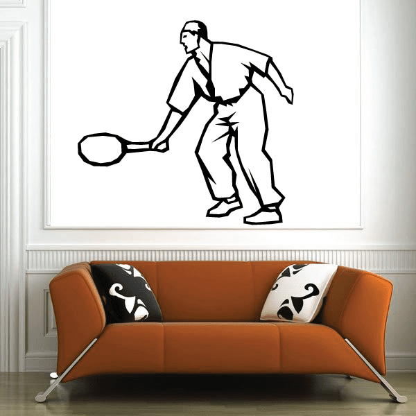 Tennis Wall Decal - Vinyl Decal - Car Decal - SM005