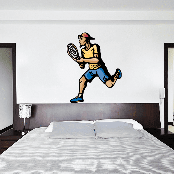 Tennis Wall Decal - Vinyl Sticker - Car Sticker - Die Cut Sticker ...