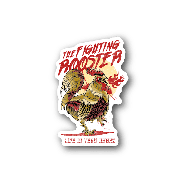 The Fighting Rooster Sticker