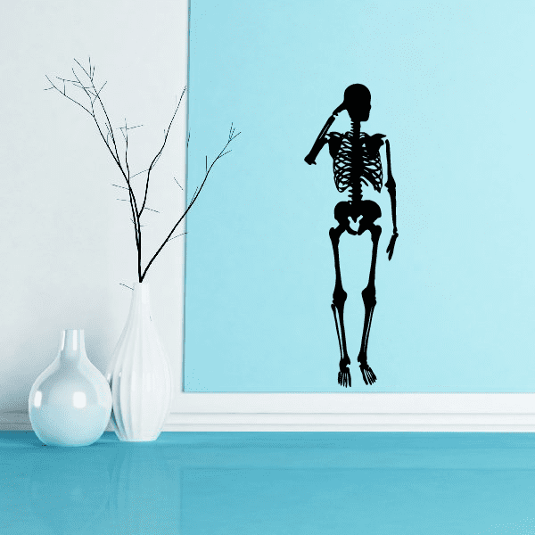 Thinking Skeleton Decal