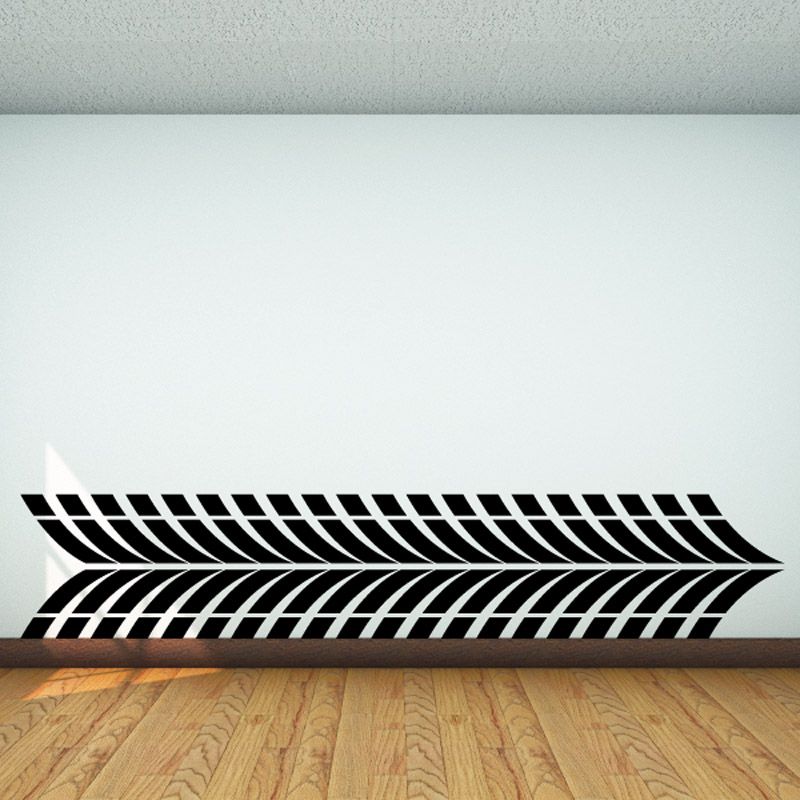 Tire Tread Wall Decal - Vinyl Decal - Car Decal - DC002