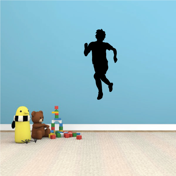 Track And Field Runner Wall Decal - Vinyl Decal - Car Decal - NS003