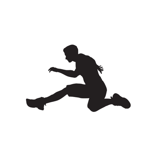 Track and Field Wall Decal - Vinyl Decal - Car Decal - 001