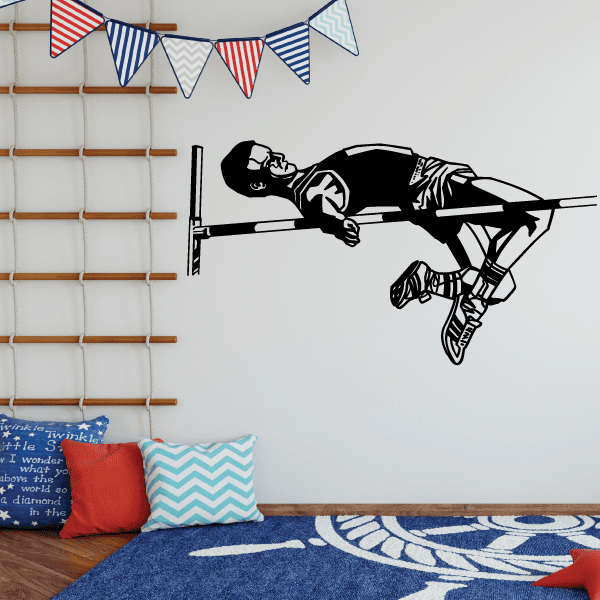 Track and field Wall Decal - Vinyl Decal - Car Decal - Bl003