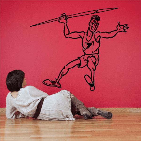 Track and field Wall Decal - Vinyl Decal - Car Decal - Bl009