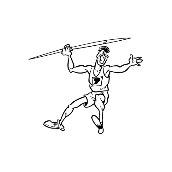 Track and field Wall Decal - Vinyl Decal - Car Decal - Bl009