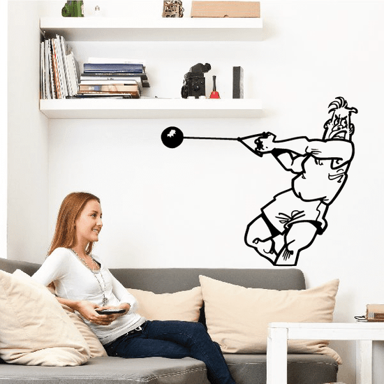 Track and field Wall Decal - Vinyl Decal - Car Decal - Bl017