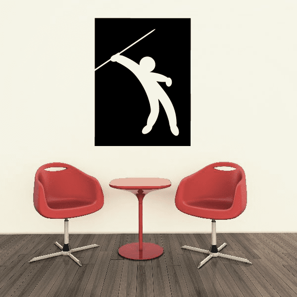 Track and field Wall Decal - Vinyl Decal - Car Decal - Bl065