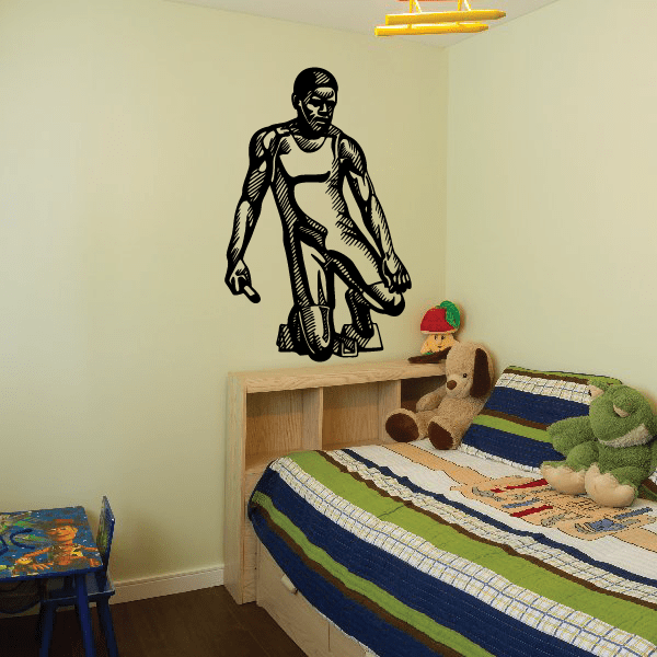 Track And Field Wall Decal - Vinyl Decal - Car Decal - CDS037