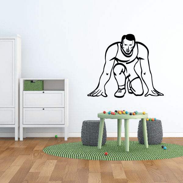 Track And Field Wall Decal - Vinyl Decal - Car Decal - CDS046