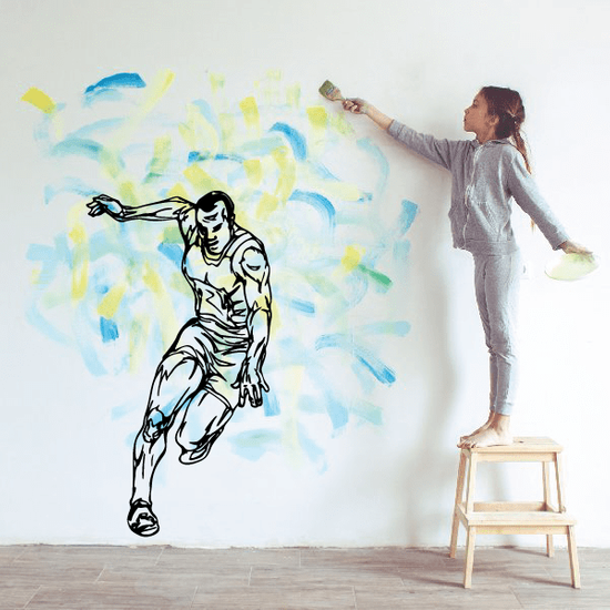 Track And Field Wall Decal - Vinyl Decal - Car Decal - CDS074