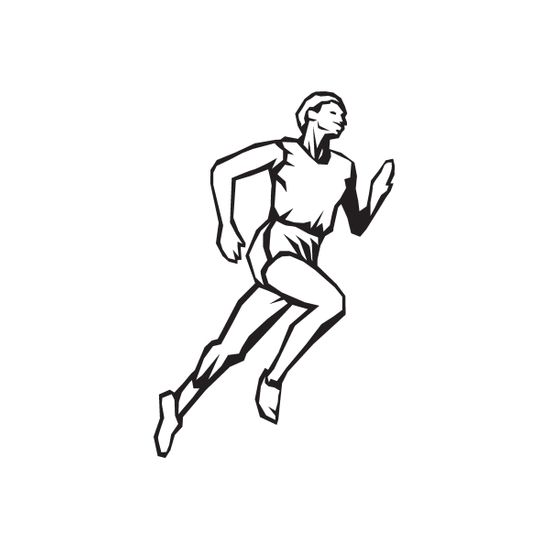 Track And Field Wall Decal - Vinyl Decal - Car Decal - DC 004