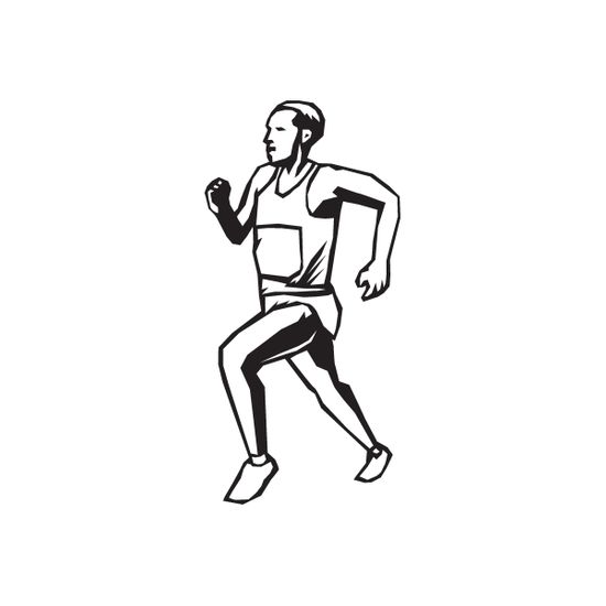 Track And Field Wall Decal - Vinyl Decal - Car Decal - DC 006