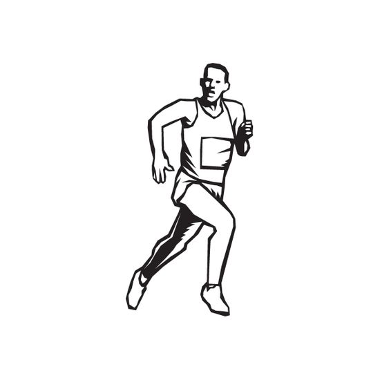 Track And Field Wall Decal - Vinyl Decal - Car Decal - DC 007