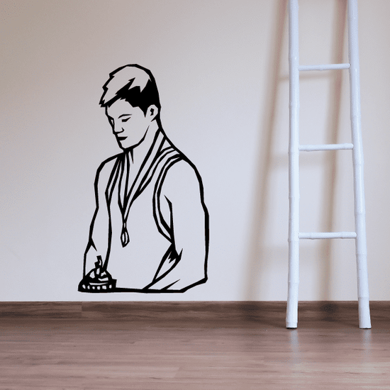 Track and Field Wall Decal - Vinyl Decal - Car Decal - SM011