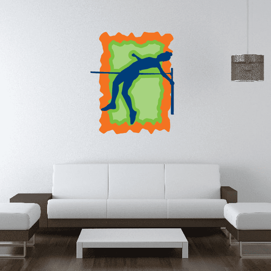 Track And Field Wall Decal - Vinyl Sticker - Car Sticker - Die Cut ...