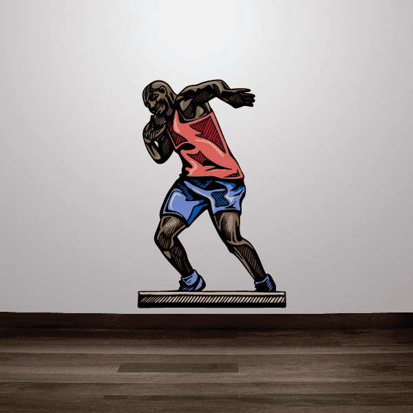 Track And Field Wall Decal - Vinyl Sticker - Car Sticker - Die Cut ...