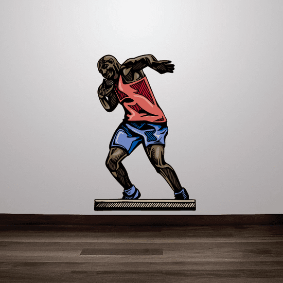 Track And Field Wall Decal - Vinyl Sticker - Car Sticker - Die Cut ...