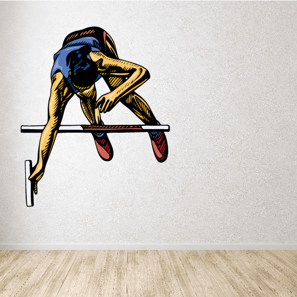 Track And Field Wall Decal - Vinyl Sticker - Car Sticker - Die Cut ...