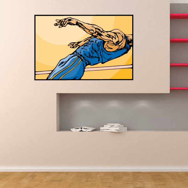 Track And Field Wall Decal - Vinyl Sticker - Car Sticker - Die Cut ...