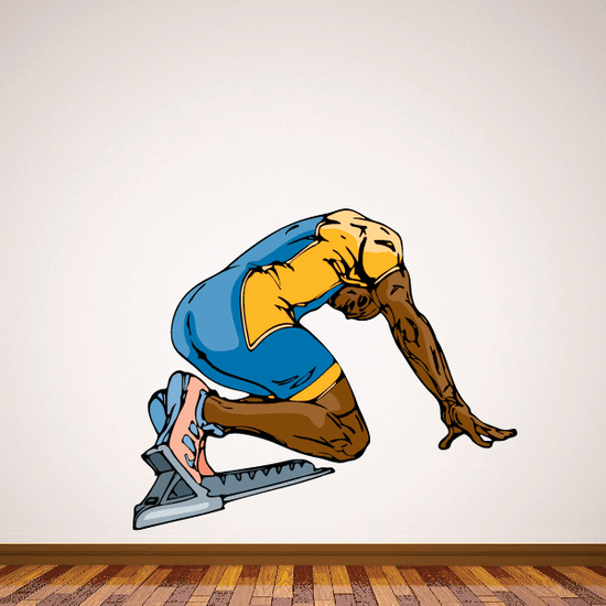 Track And Field Wall Decal - Vinyl Sticker - Car Sticker - Die Cut ...