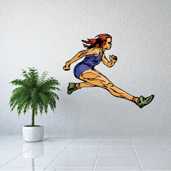 Track And Field Wall Decal - Vinyl Sticker - Car Sticker - Die Cut ...