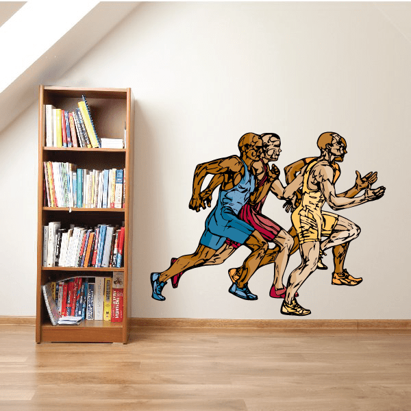 Track And Field Wall Decal - Vinyl Sticker - Car Sticker - Die Cut ...