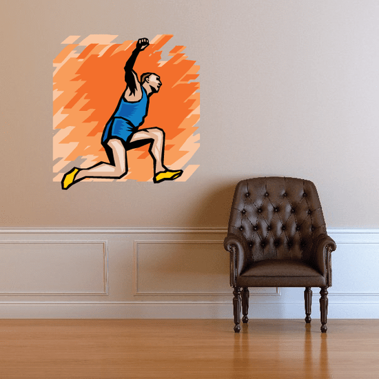 Track and Field Wall Decal - Vinyl Sticker - Car Sticker - Die Cut ...