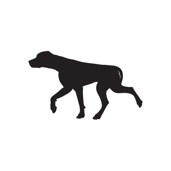Trotting Hound Decal