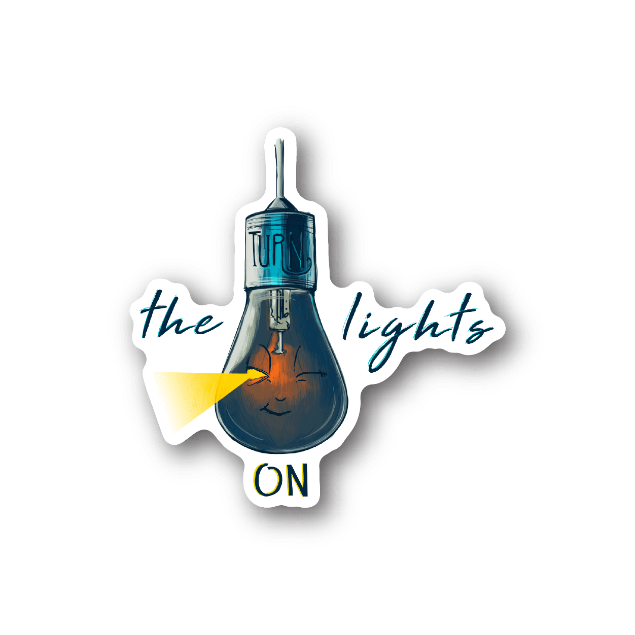 Turn the Lights On Sticker