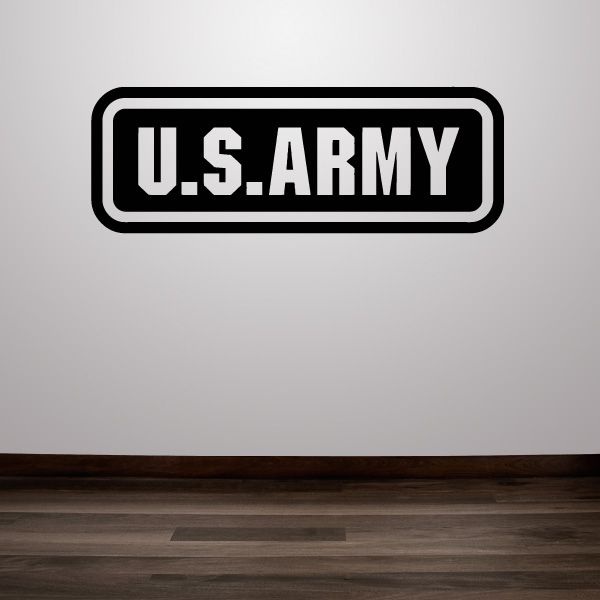 US Army Text Decal