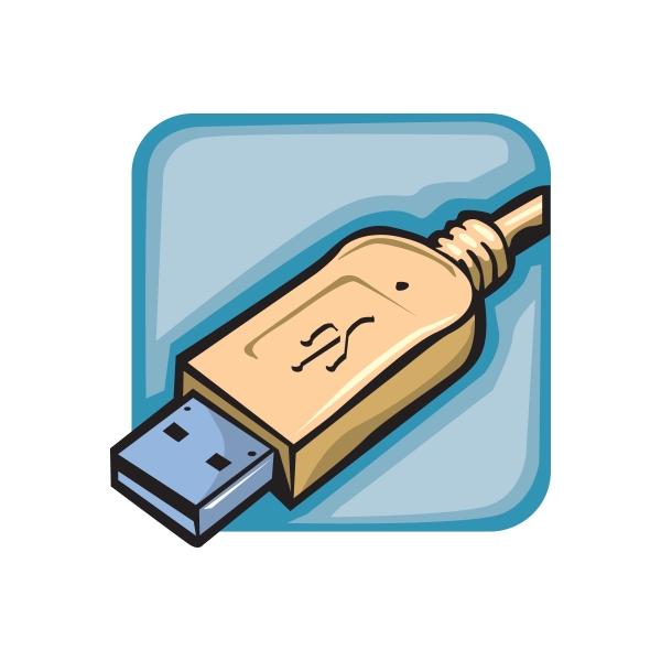 USB Cable Sticker